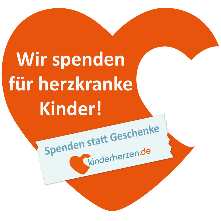 Spenden statt Geschenke - Kinderherzen